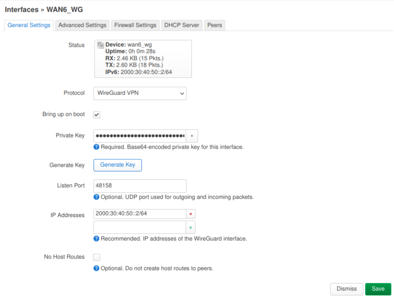 Using WireGuard to Connect my IPv4 Network to the IPv6 Internet – Bi·lak